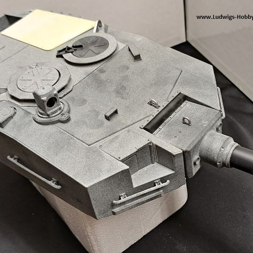 🐆 Leopard 2a4 turret For Heng Long and Tamiya vehicles in 1:16・ STL ...