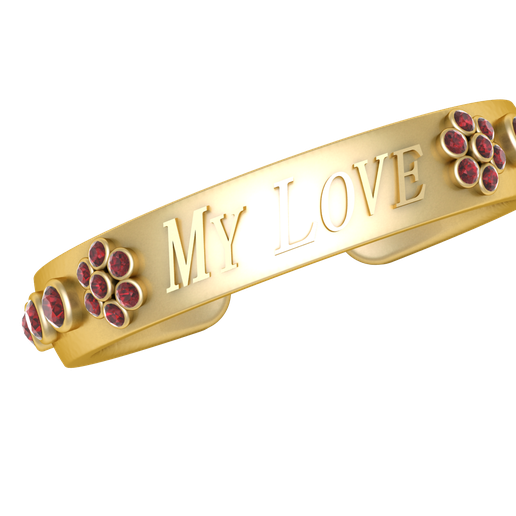 ️‍🔥 MY LOVE WORD RUBY RING 3D PRINTABLE MODEL・ STL File for 3D printing ...