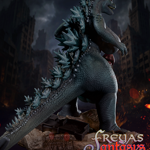 🗼 Fem Godzilla・ 3D File for 3D printing・Cults