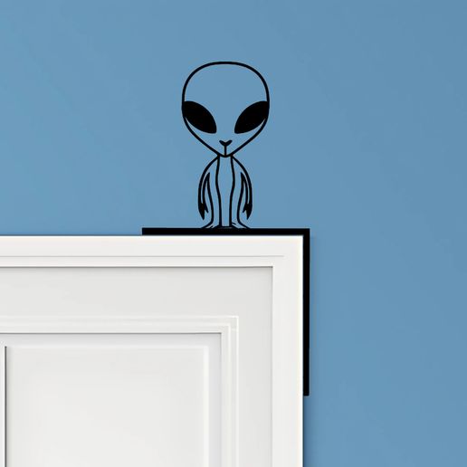 👽 Alien Door Corner Decor・ STL File for 3D printing・Cults