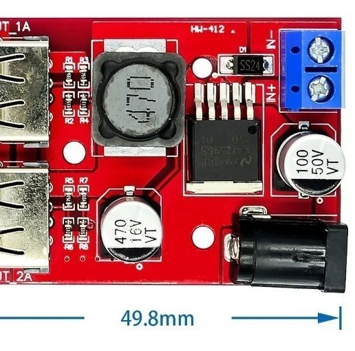 Free 3D file Box for Module LM2596 DC Step Down 2 x USB 📦 ・Object to ...