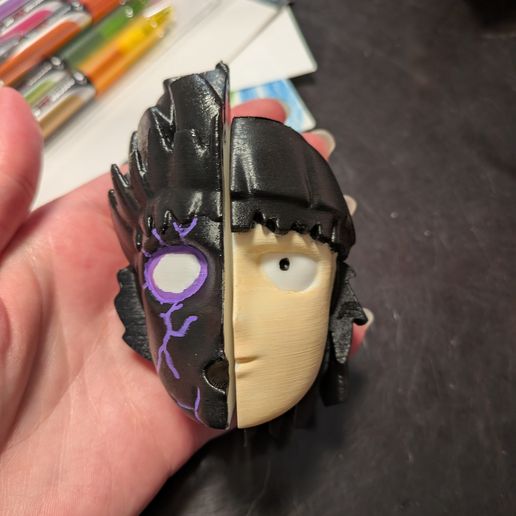 3D printer Mob Psycho 100 Turning Toy • made with Bambu P1S・Cults