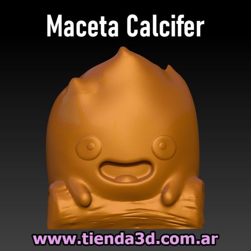 STL file Calcifer pot 🪴 ・3D printing template to download・Cults