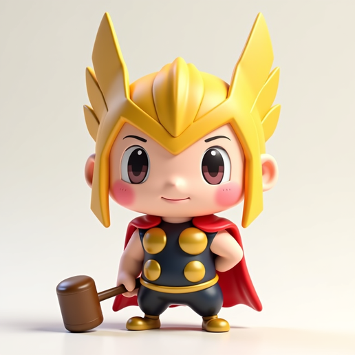 STL file Cute thor 🎨 ・3D printing design to download・Cults