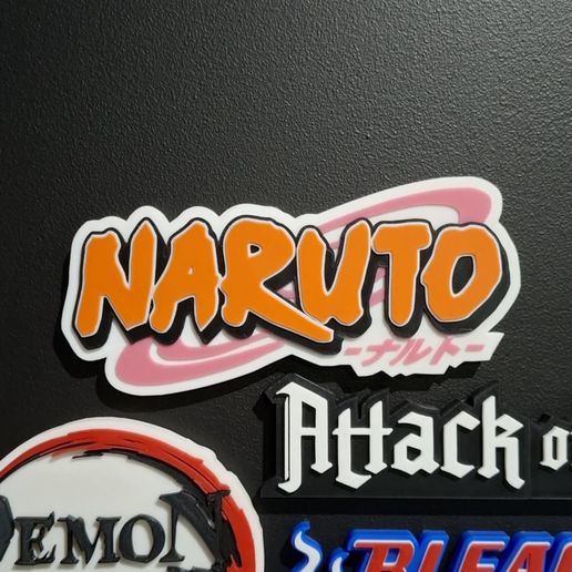 🎨 Naruto Logo - Fan Art Decor・ STL File for 3D printing・Cults