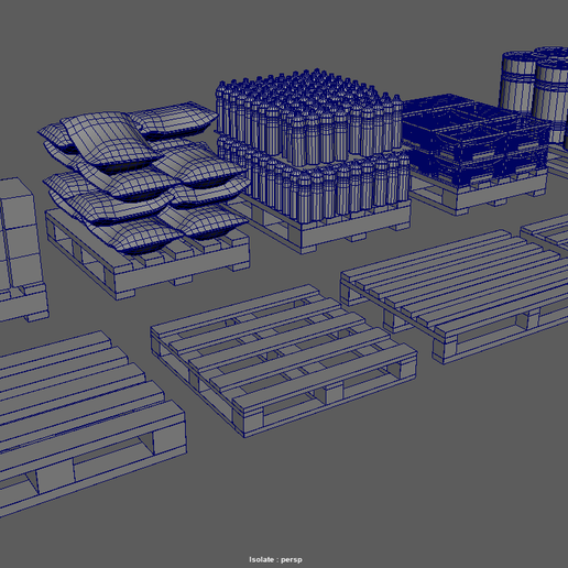 🪵 Wooden Pallets Pack // Design 01・ STL File for 3D printing・Cults