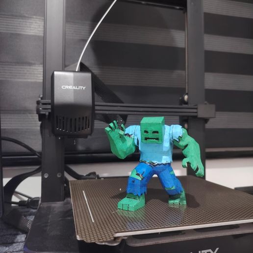 🧟 minecraft mutant zombie・ STL File for 3D printing・Cults