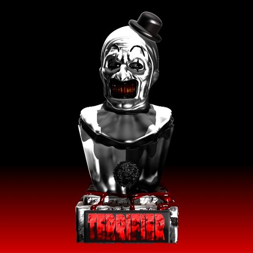STL file TERRIFIER CLOWN TERROR MOVIE SLAYER BUST 🤡 ・Model to download ...
