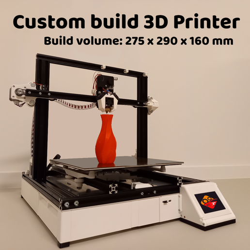 🖨️ Custom build 3D Printer + Upgrades・ 3MF File for 3D printing and CNC ...