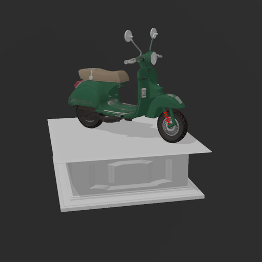 🏍️ MOTORCYCLE VESPA 3D PRINTABLE MODEL・ STL File for 3D printing・Cults