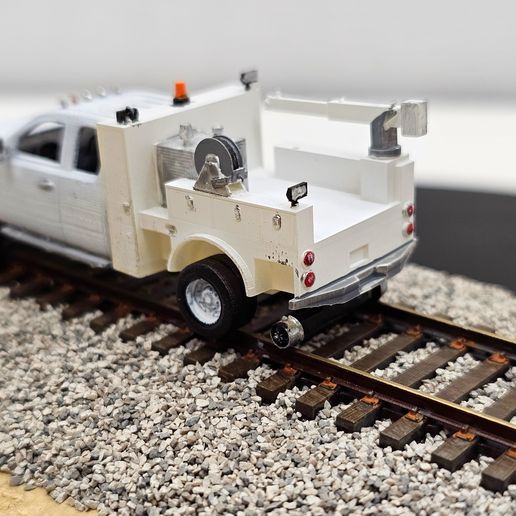 🛏️ HI-RAIL UTILITY BED / CRANE TRUCK HO SCALE・ STL File for 3D printing ...