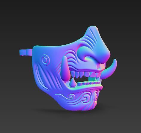 🇯🇵 oni mask・ STL File for 3D printing・Cults