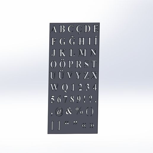 🖼️ ALPHABET TEMPLATE・ STL File for 3D printing・Cults