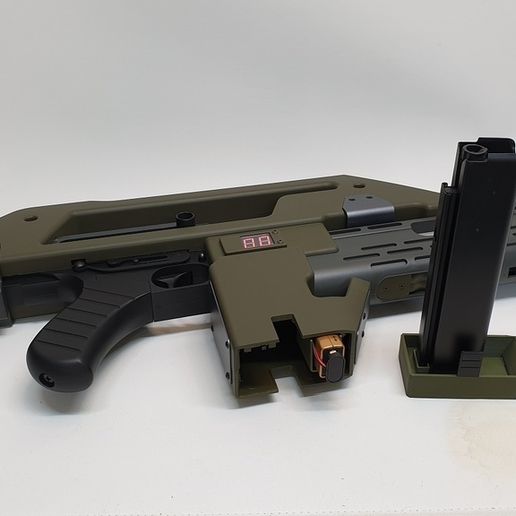 🌨️ Snow Wolf M41A Pulse Rifle Magazine Baseplate・Free 3D File for ・Cults