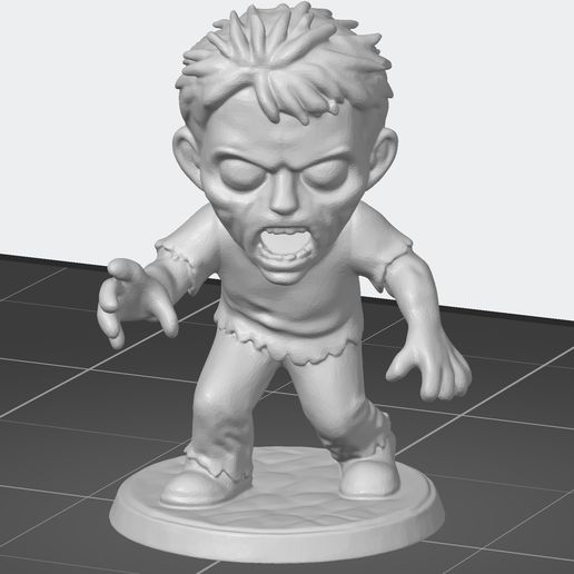 🧟 Chibi-Style Runner Zombie – 3D Printable model ( The Last of Us ...