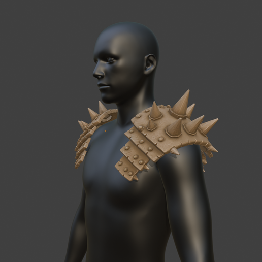 🎭 Orc Spiked Pauldrons・ STL File for 3D printing・Cults