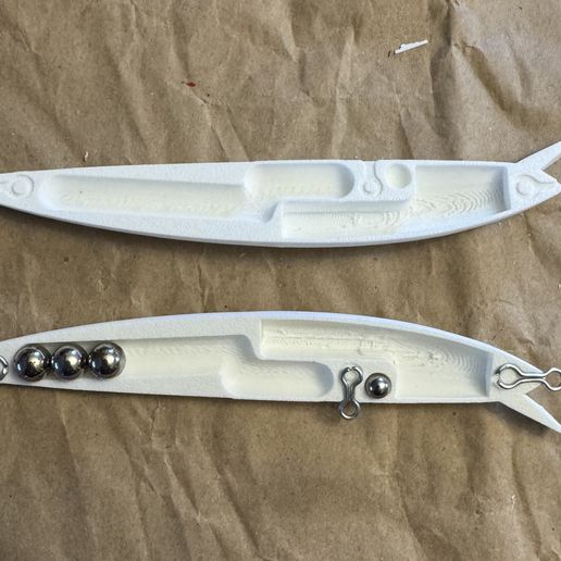🏄 Surf Minnow long cast fishing lure・ STL File for 3D printing・Cults