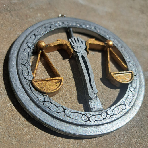 STL file Kelemvor amulet - D&D movie inspired 🎬 ・3D printable model to ...