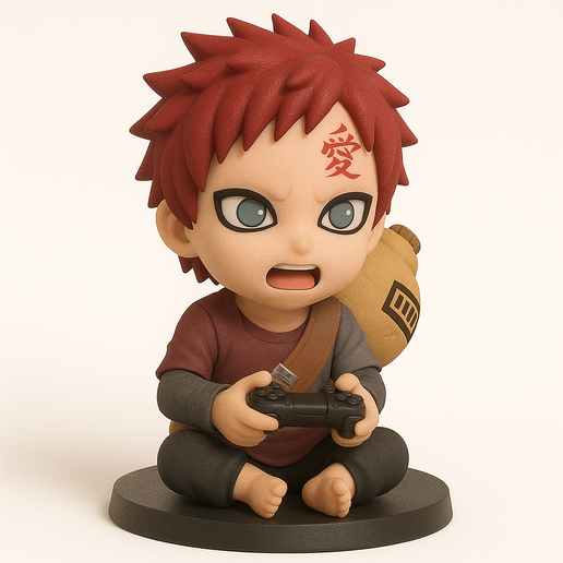 🦸 Gaara Chibi・ STL File for 3D printing・Cults