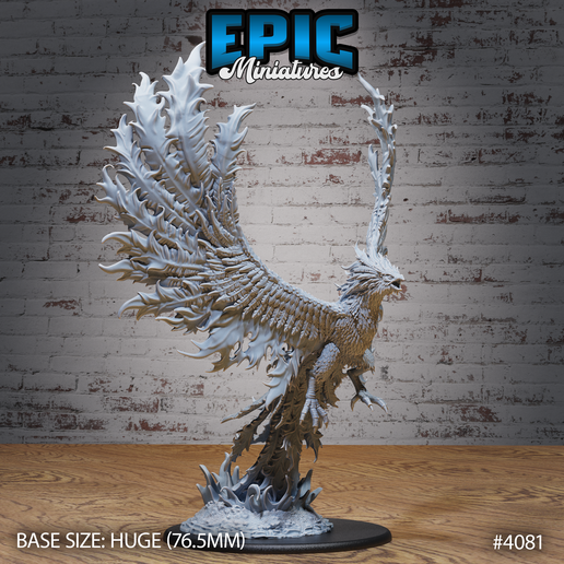 3D file Primordial Phoenix Rebirth ‧ DnD Miniature ‧ Tabletop ...