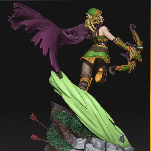 🗿 Alleria Windrunner - Warcraft III Reign of Chaos・ 3D File for 3D ...