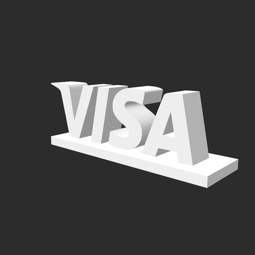 Fichier STL Logo Visa・Design pour imprimante 3D à télécharger・Cults