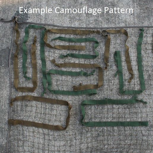 🪖 1:6 ww2 camo net to fold・ STL File for 3D printing・Cults