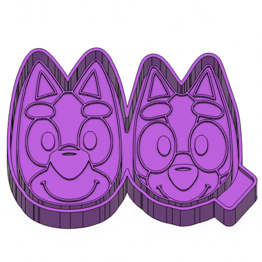 📦 Bluey Bingo FRESHIE MOLD - SILICONE MOLD BOX・ STL File for ・Cults