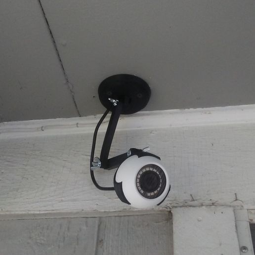 📷 CCTV Ball Camera articulated holder・Free 3D File for ・Cults