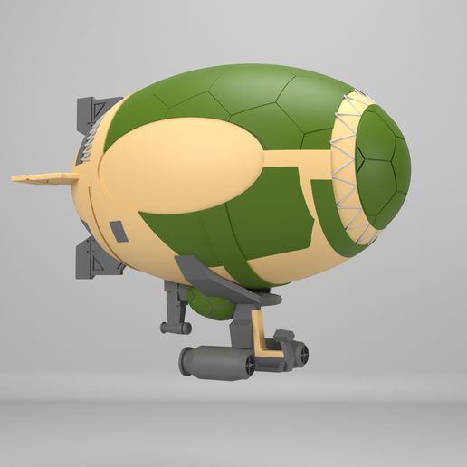 🐢 Turtle Blimp・ 3D File for ・Cults