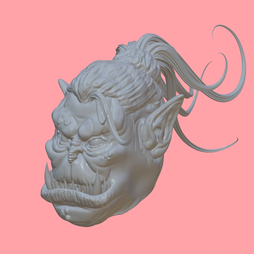 STL file Orc face 👹 ・3D printer model to download・Cults