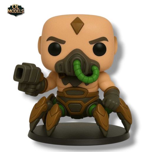 🪖 Urgot Chibi Figure League of Legends 3D Model・ STL File for 3D ...