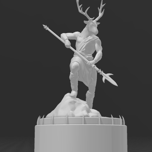 🎨 Elder Scrolls Hircine Statue・ STL File for ・Cults