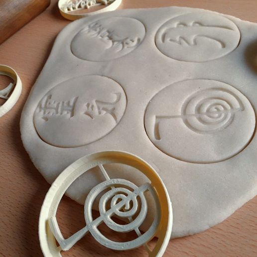 STL file 4 Usui Reiki Symbols - Dough Cutters 🔣 ・3D printable model to ...