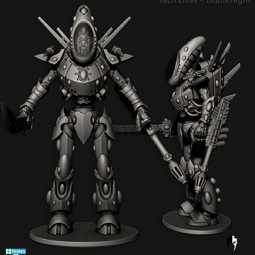 😇 Tech Elves - Gods and TitanKnights + Cursed Elf TitanKnight・ 3D File ...