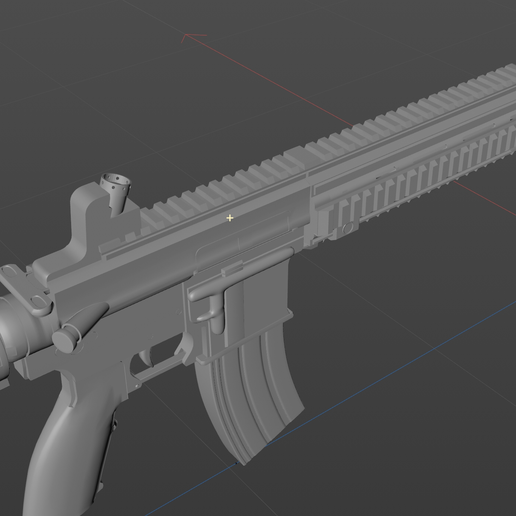 STL file German HK416 rifle digital model material-2 🗺️ ・3D printable ...