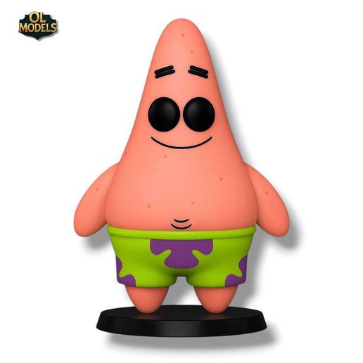 ⭐ Patrick Star Chibi Figure Bob Esponja Calça Quadrada Modelo 3D ...