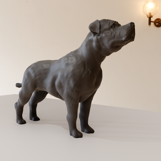 STL file rottweiler stl 🐕 ・3D print design to download・Cults