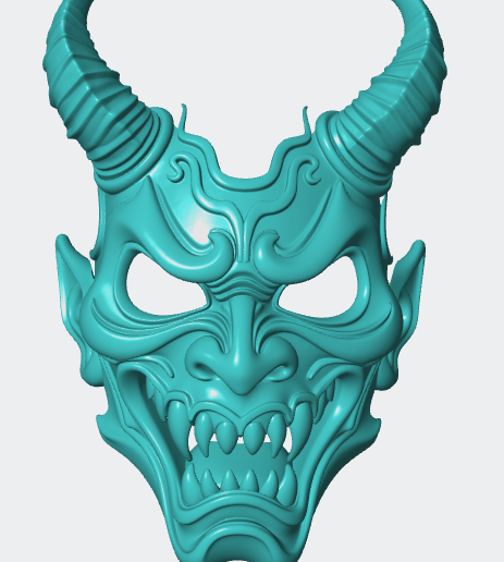 🗿 Demon Mask・ STL File for 3D printing・Cults