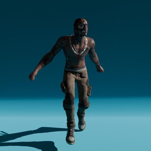 🔥 Travis Scott La Flame Low Poly・ STL File for 3D printing・Cults