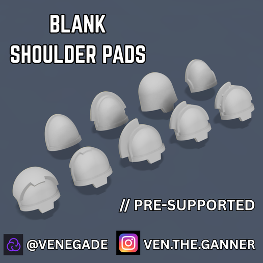 😡 Blank Shoulder Pads for Interstellar Angry Bois・ 3D File for 3D ...