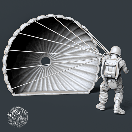 🪖 Military Paratrooper・ STL File for 3D printing and CNC machining ...