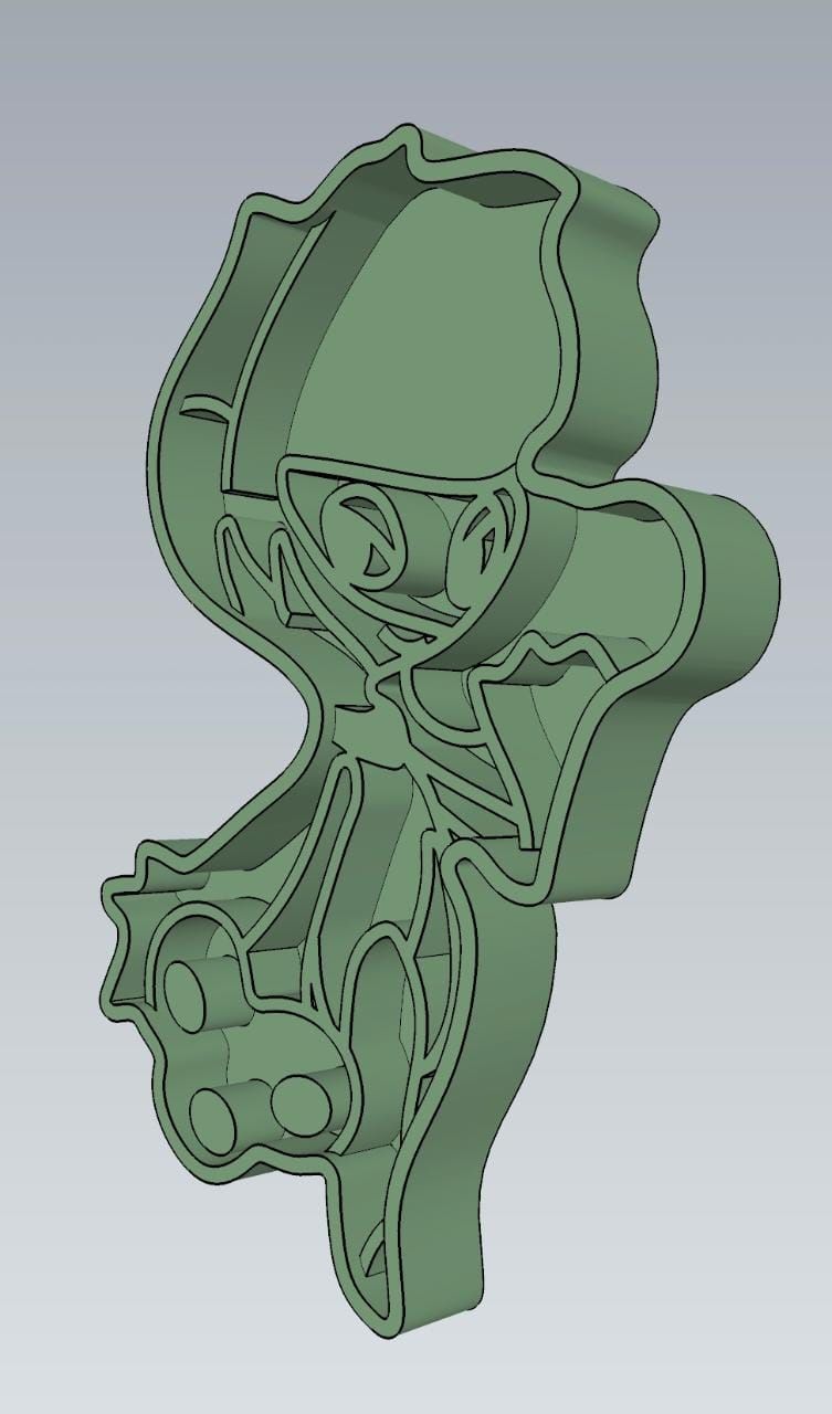 Download STL file AMAZING POKEMON Roserade COOKIE CUTTER STAMP CAKE DECORATING • Model to 3D ...