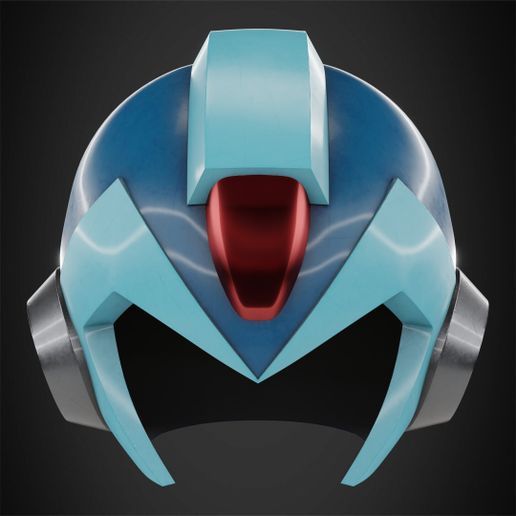 👨 Mega man X Helmet for Cosplay・ STL File for 3D printing・Cults