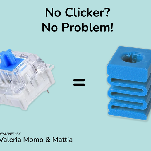 Dummy Clicker 💥 (Silent - Not Clicky!)・Free STL File for 3D printing・Cults