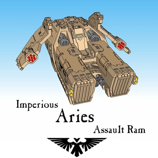 ♈ 6mm & 8mm Aries Assault Ram・ 3D File for 3D printing・Cults