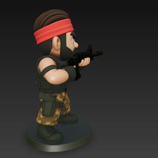 🔫 counter strike 1.6 cs half life chibi・ STL File for 3D printing・Cults