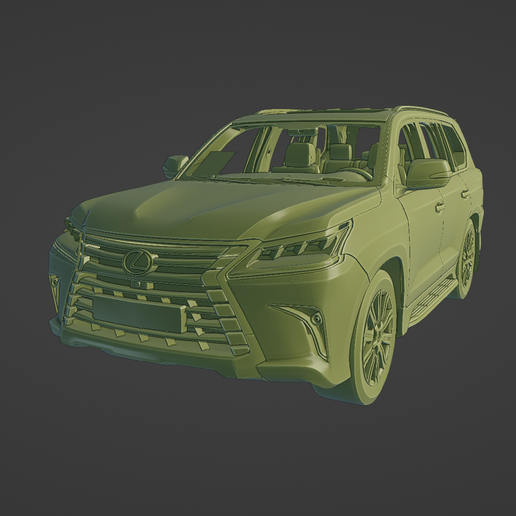 STL file Lexus LX 570 2016 🚗 (OBJ, 3MF, and GCODE)・Template to download ...