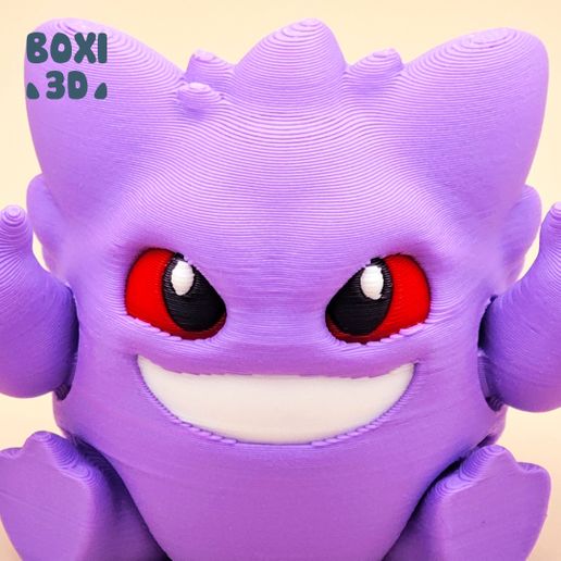 🐉 GENGAR - FLEXI - ARTICULATED - CUTE-PRINT IN PLACE・ 3D File for 3D ...