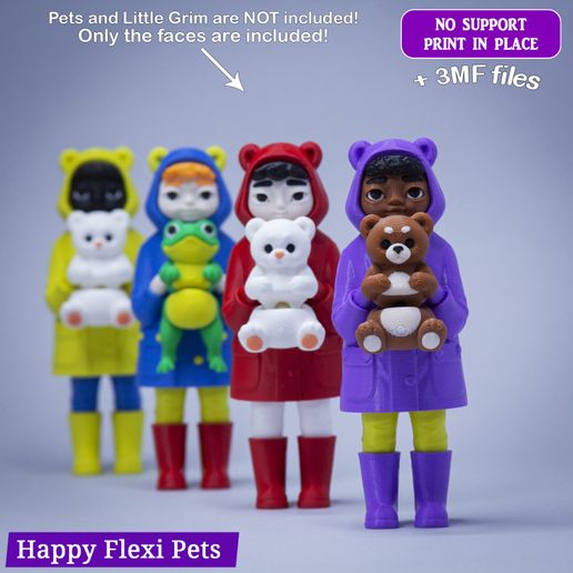 🎃 Little Grim's Human additional faces・ 3D File for 3D printing・Cults